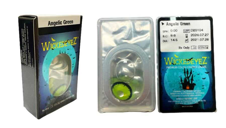 Angelic Green Contacts for Halloween I Wicked Eyez